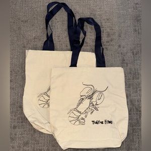 Bags | 2 Pc Tasting Table Heavy Duty Canvas Tote Bag Set | Poshmark
